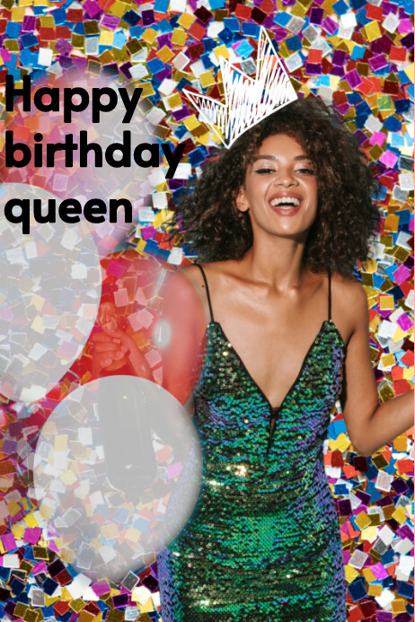 Grey Joyful Birthday Poster Template | PosterMyWall