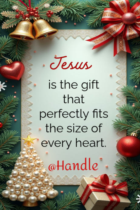 Grey Joyful Christian Christmas Quote Poster – Jesus Is The Perfect ...