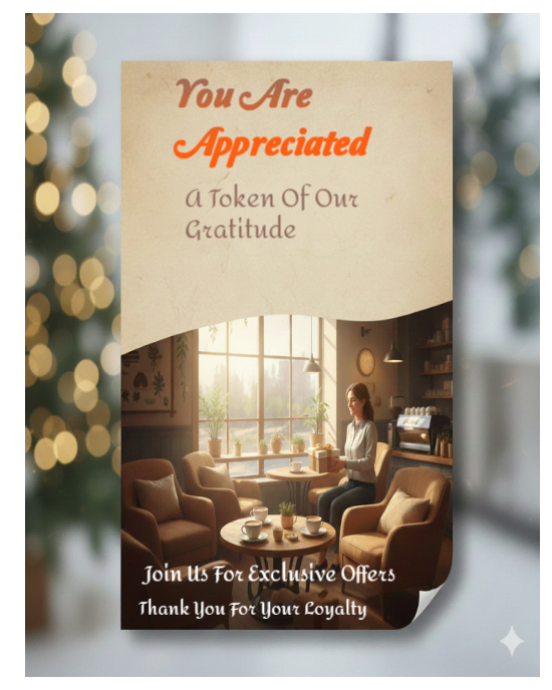 Grey Joyful Client Appreciation Flyer Instagram Portrait Template ...