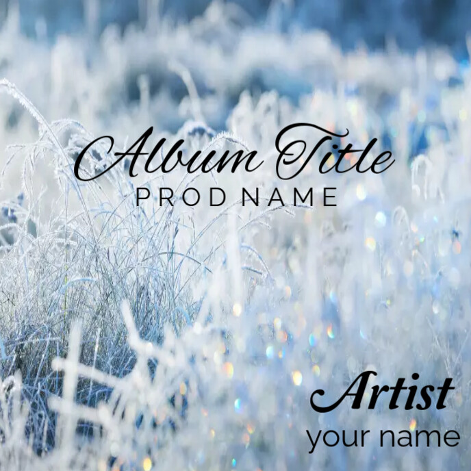 Grey Joyful Crystal Album Cover Template | PosterMyWall