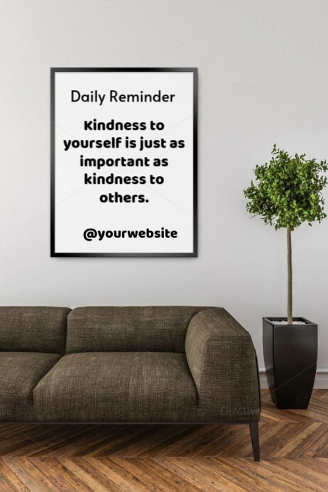 Grey Joyful Daily Reminder Poster Template | PosterMyWall