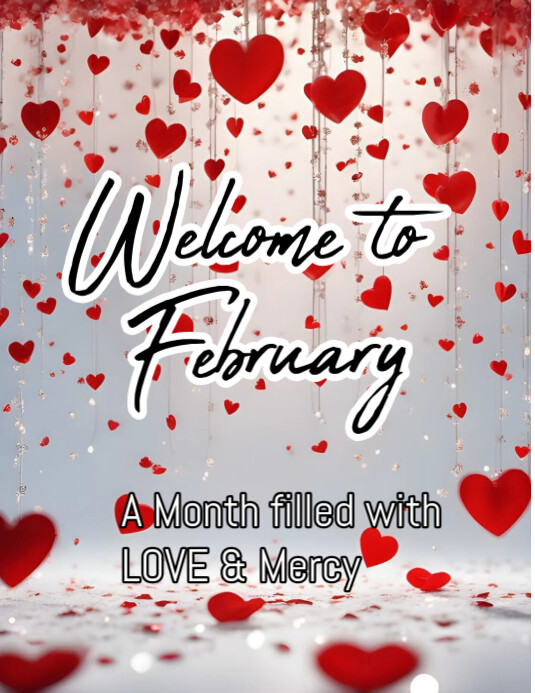 Copy of Grey Joyful February Flyer (us Letter) | PosterMyWall