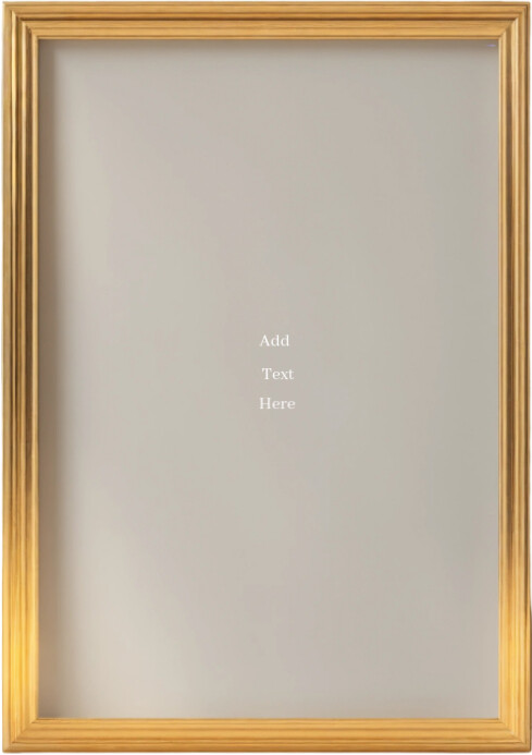 Copy of Grey Joyful Gold Frame A4 | PosterMyWall
