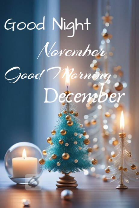 Copy of Grey Joyful Good Night November Poster | PosterMyWall