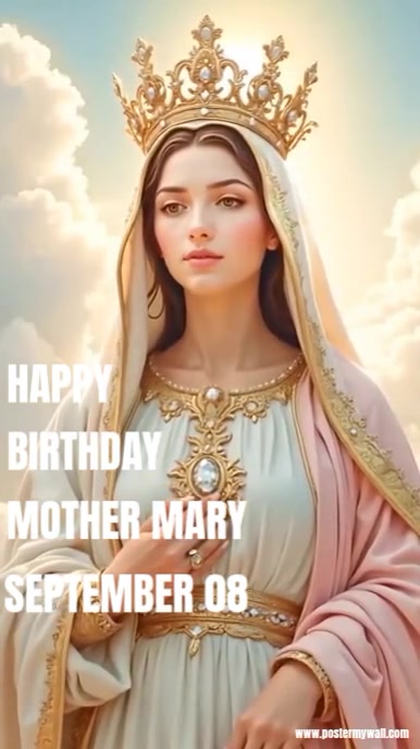 Grey Joyful Graceful Walk Of Mother Mary Digital Display (9:16 ...