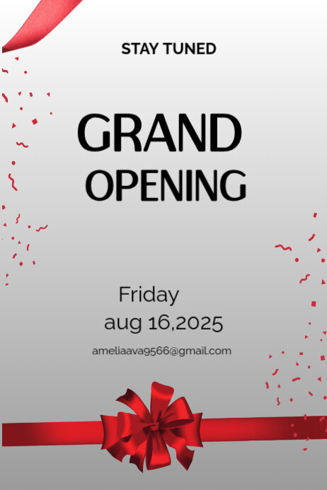 Copy of Grey Joyful Grand Opening Poster | PosterMyWall