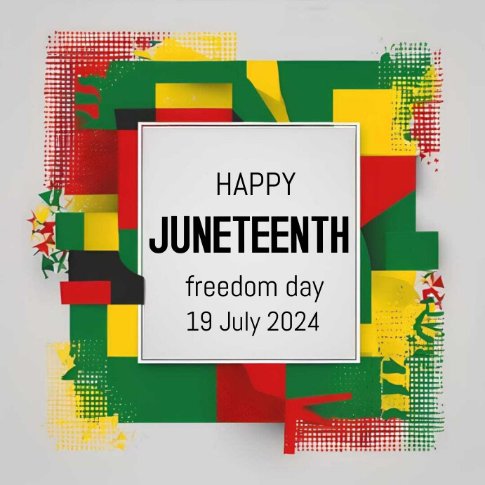 Copy of Grey Joyful Happy Juneteeth Instagram Post | PosterMyWall