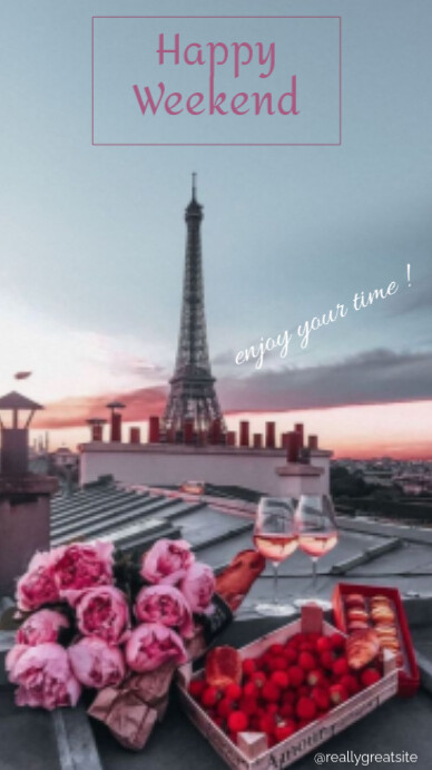 Grey Joyful Happy Weekend Instagram Story Template | PosterMyWall