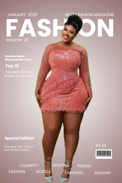 Grey Joyful Magazine Cover Design Poster Template | PosterMyWall