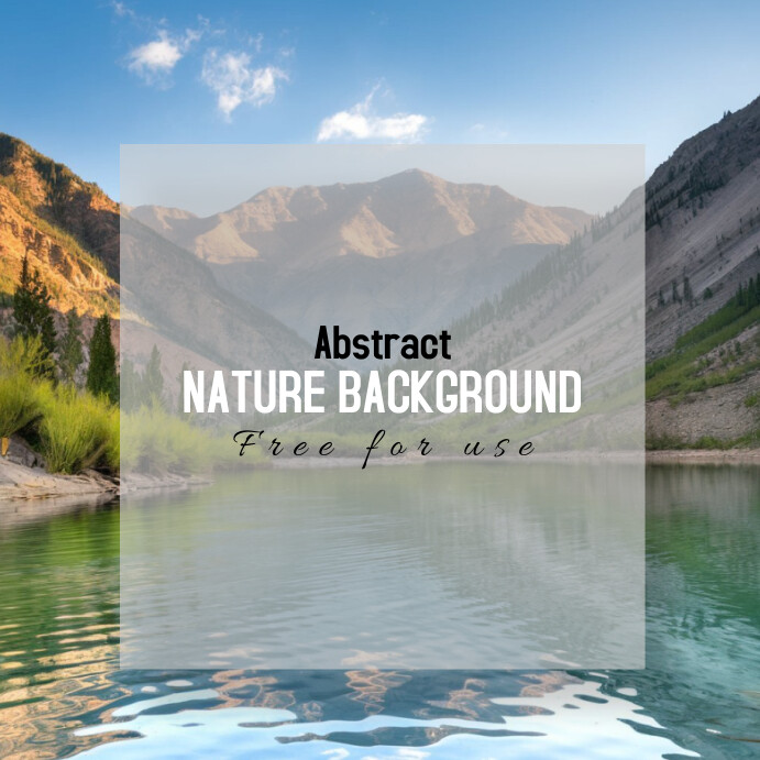 Grey Joyful Nature Background Instagram Post Template | PosterMyWall