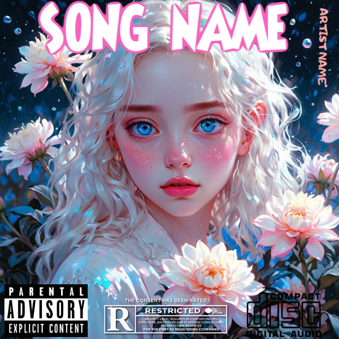 Grey Joyful Princess Album Cover Template | PosterMyWall