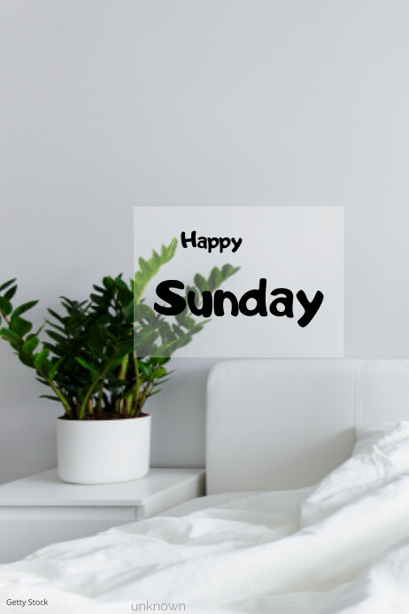 Modèle Grey Joyful Sunday Poster | PosterMyWall