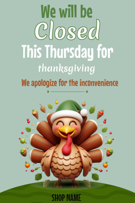 Copy of Grey Joyful Thanksgiving Poster | PosterMyWall