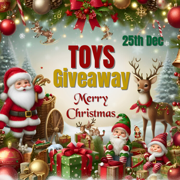Copy of Grey Joyful Toys Giveaway Instagram Post | PosterMyWall