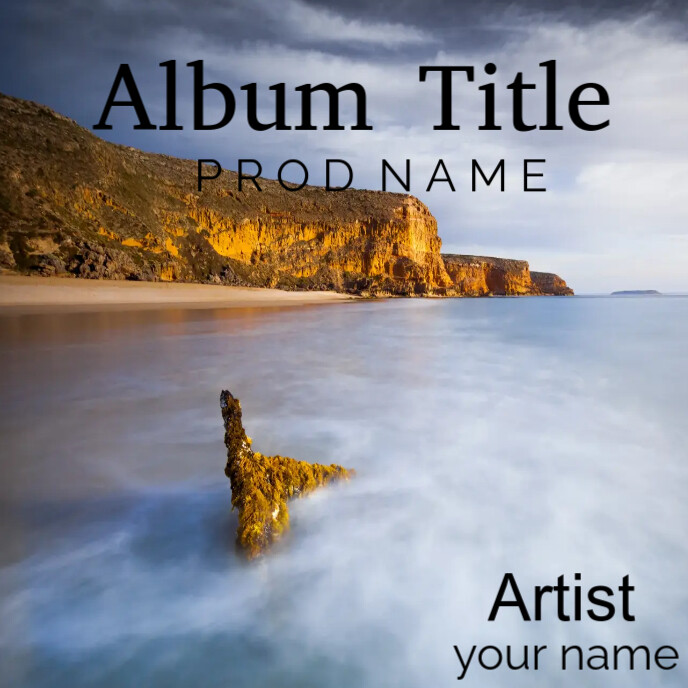 Copy of Grey Joyful Water Album Cover | PosterMyWall