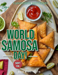Samosa Food Flyer Design Template | PosterMyWall