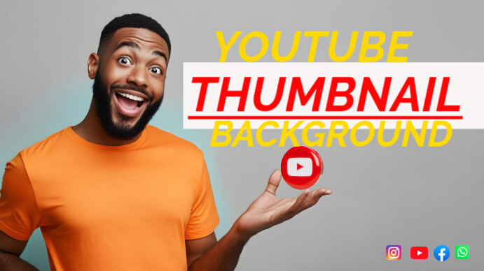 Plantilla de Grey Joyful Youtube Thumbnail Youtube Thumbnail | PosterMyWall