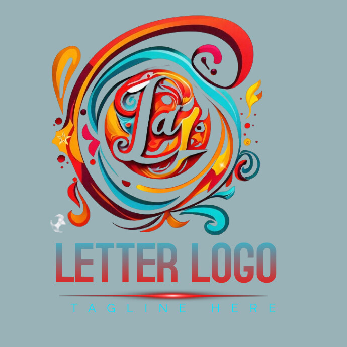 Grey Letter Logo Template | PosterMyWall