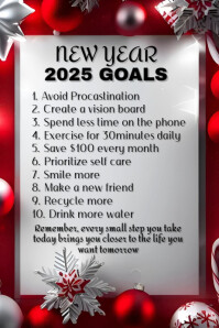 2025 goals Template | PosterMyWall