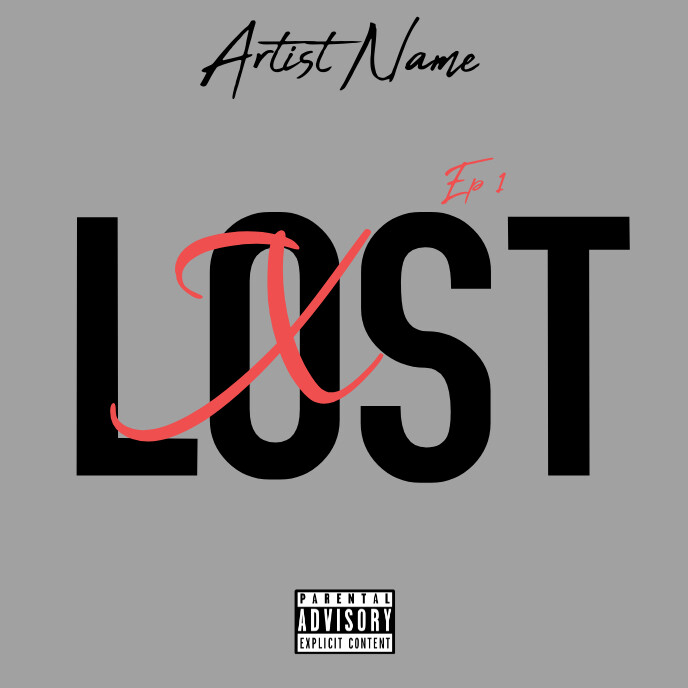 Copy of Grey Lost Album Cover | PosterMyWall