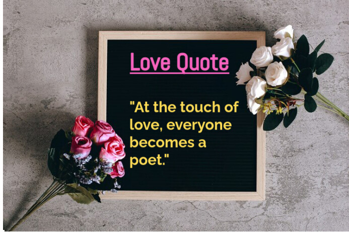 Plantilla de Grey Love Quote Poster | PosterMyWall