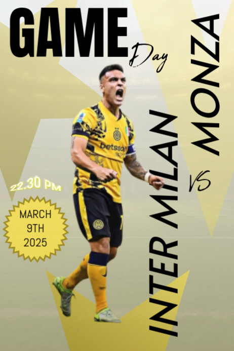 Grey Match Day Soccer Poster Template | PosterMyWall
