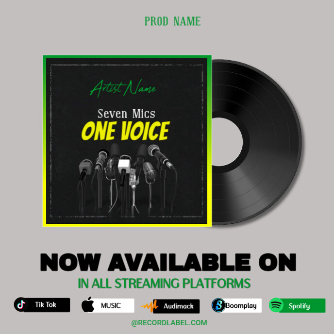 Copy of Grey Maximalist Album Cover Album Cover | PosterMyWall