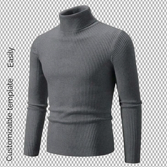 Copy of Grey Maximalist Black Turtle Neck Mock Instagram Post ...