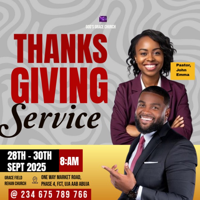 Grey Maximalist Church Instagram Post Template | PosterMyWall