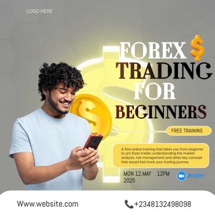 Plantilla de Grey Maximalist Forex Trading Instagram Post | PosterMyWall