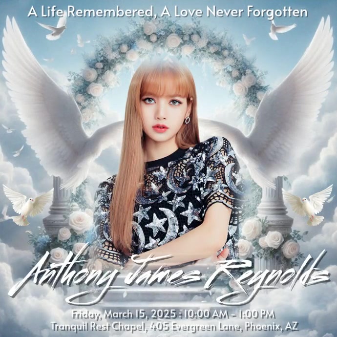 Grey Maximalist Funeral Flyer, Event, Obituary And Program Instagram ...