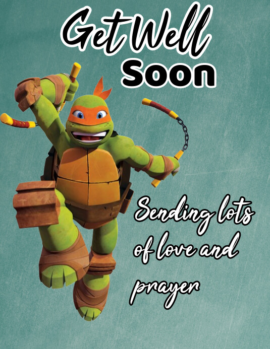 Plantilla de Grey Maximalist Get Well Soon Flyer (us Lette | PosterMyWall