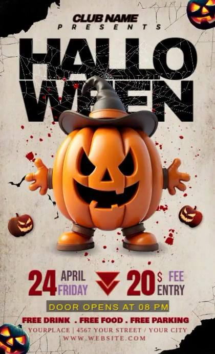 Plantilla de Grey Maximalist Halloween Us Legal | PosterMyWall