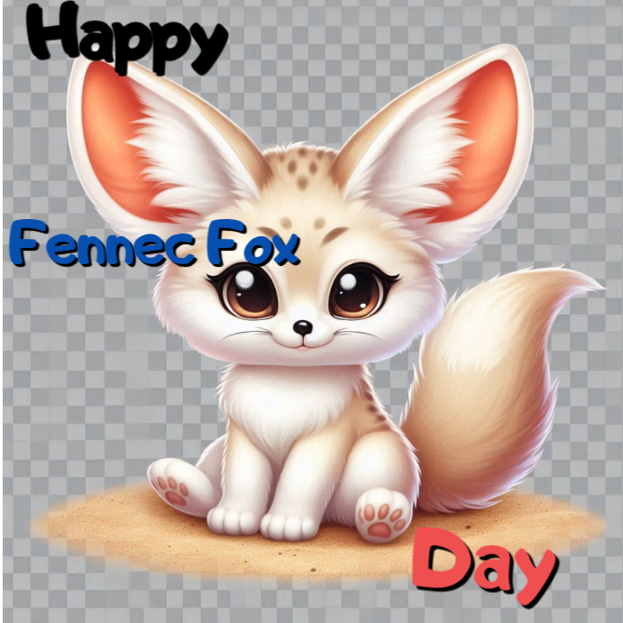 Plantilla de Grey Maximalist Happy Fennec Day Instagram Post | PosterMyWall