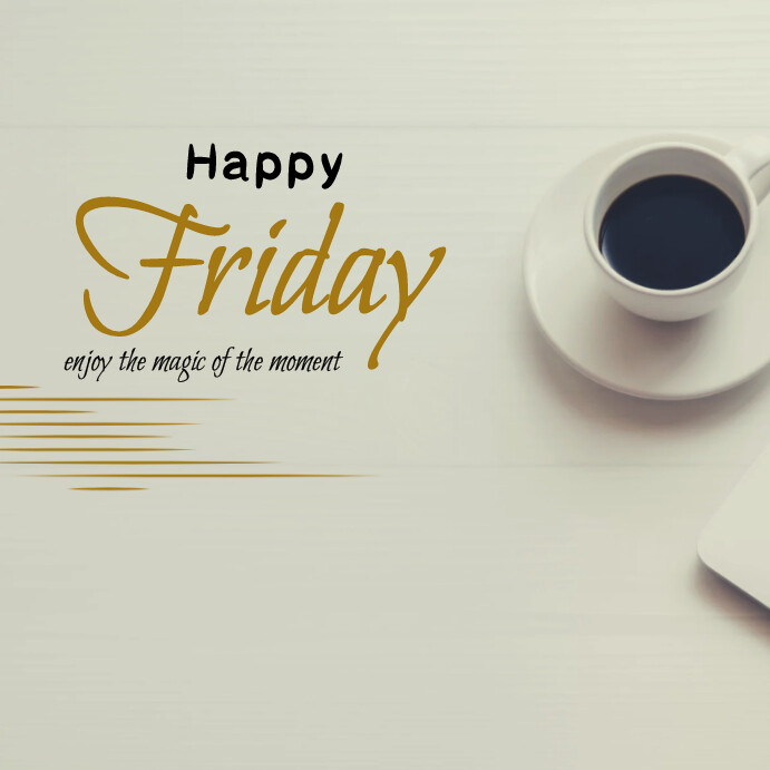 Grey Maximalist Happy Friday Instagram Post Template | PosterMyWall