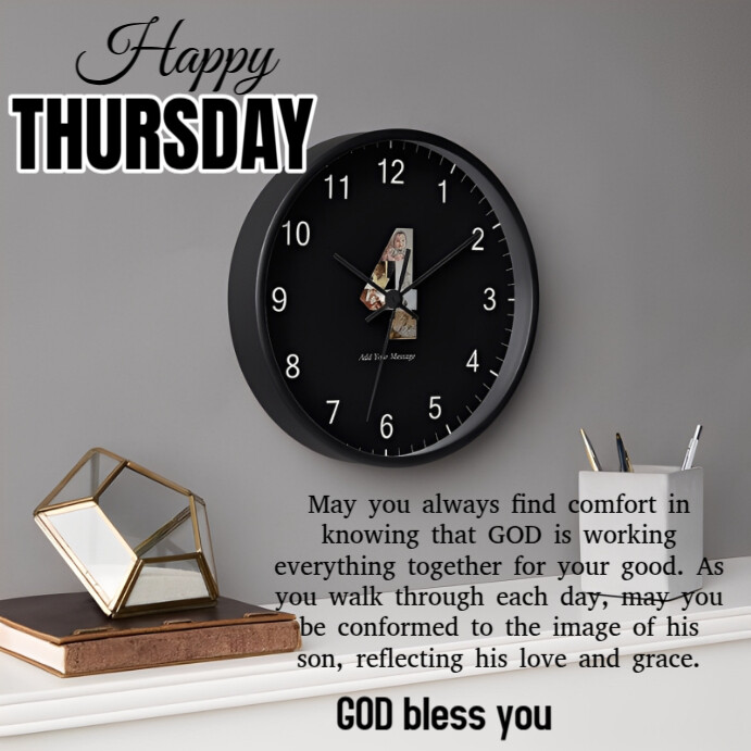 Grey Maximalist Happy Thursday Instagram Post Template | PosterMyWall