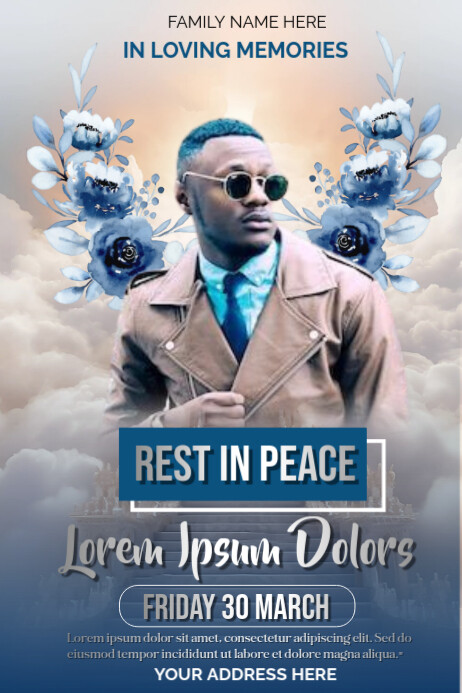 Copy of Grey Maximalist In Loving Memory Poster | PosterMyWall