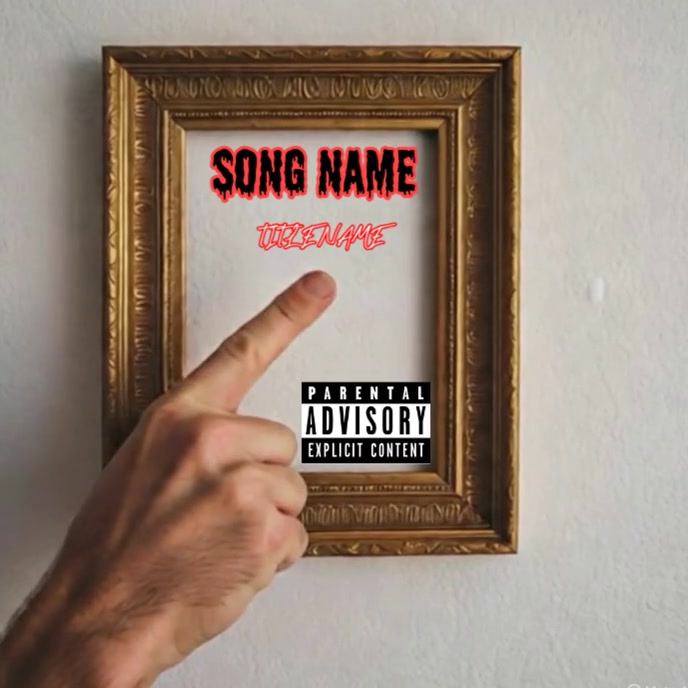 Grey Maximalist M Album Cover Template | PosterMyWall