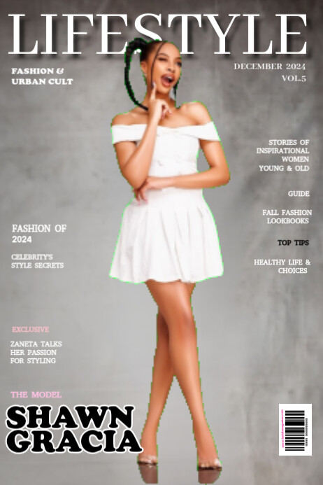 Copy of Grey Maximalist Magazine Cover Design Poster | PosterMyWall