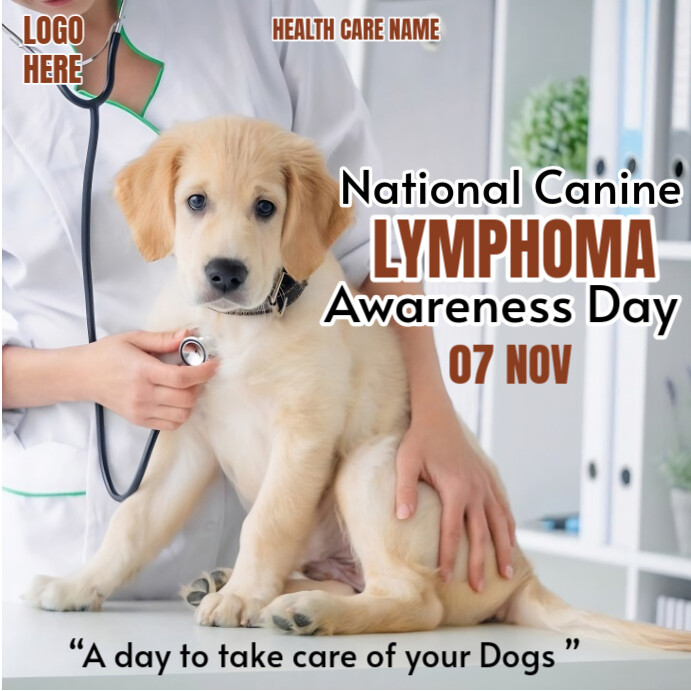 Grey Maximalist National Canine Lymphoma Awareness Day Instagram Post ...