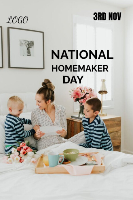 Plantilla de Grey Maximalist National Homemaker Day Poster | PosterMyWall