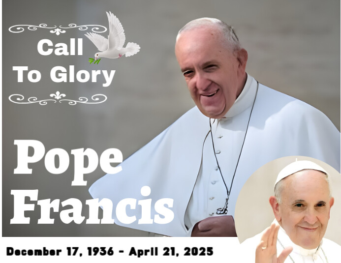 Grey Maximalist Pope Francis Rip Flyer (us Letter) Template | PosterMyWall