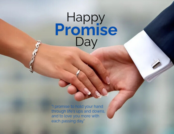 Grey Maximalist Promise Day Flyer (us Letter) Template | PosterMyWall