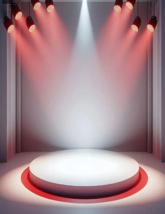 Copy of Grey Maximalist Red Spotlight Podium/stage Background Flyer (us ...