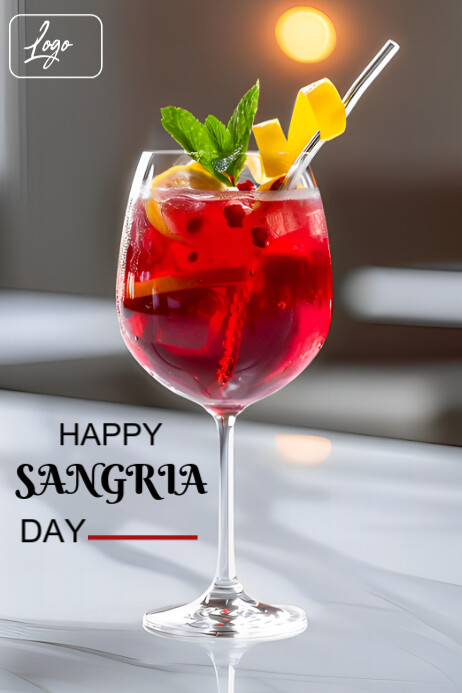 Grey Maximalist Sangria Poster Template | PosterMyWall