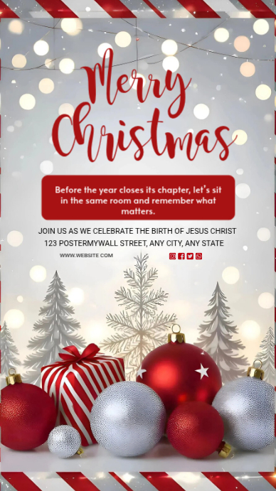 Grey Maximalist Season's Greetings Instagram Story Template | PosterMyWall