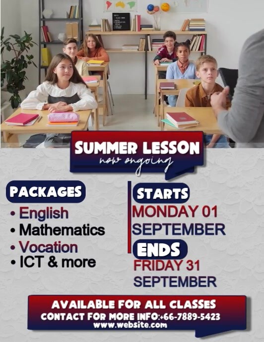 Copy of Grey Maximalist Summer Lesson Flyer Flyer (us Letter ...