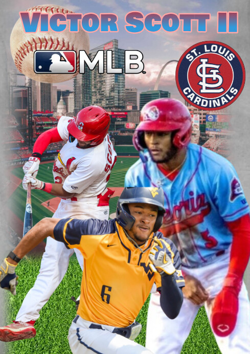 Grey Maximalist Victor Scott Ii St. Louis Car Template | PosterMyWall