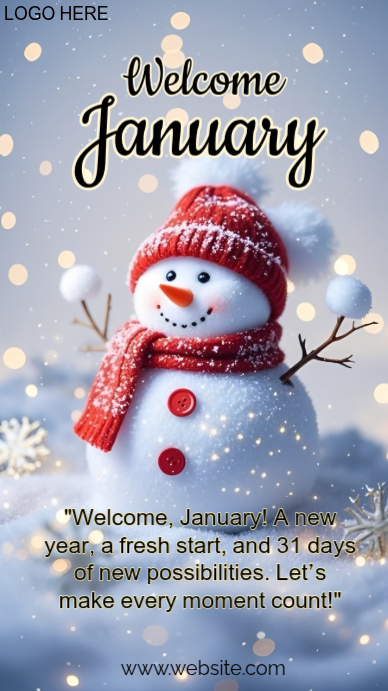 Grey Maximalist Welcome January Instagram Story Template | PosterMyWall