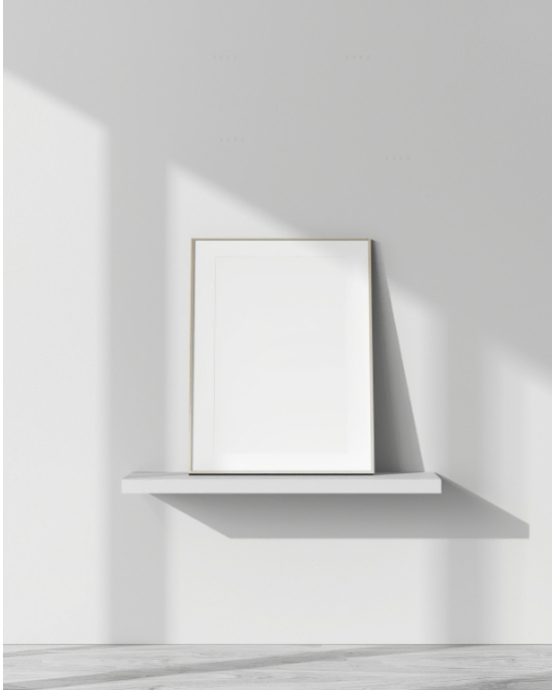 Grey Minimalist Art Display Instagram Portrait Template | PosterMyWall